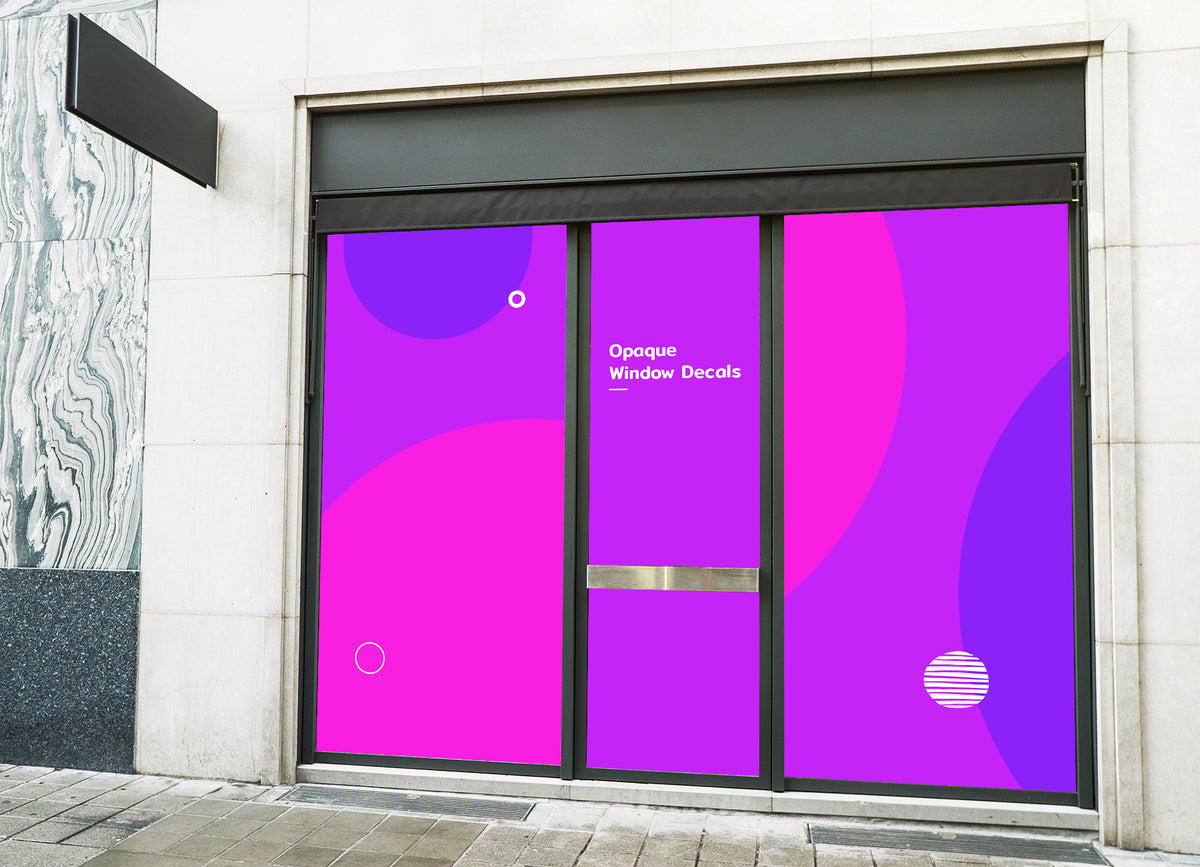 Opaque Window Decals — Banner Printing Phoenix